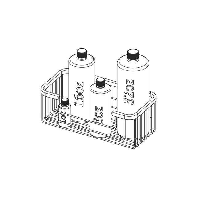 Extra Deep Shampoo Basket | TileWare Products | Super Large Corner ...