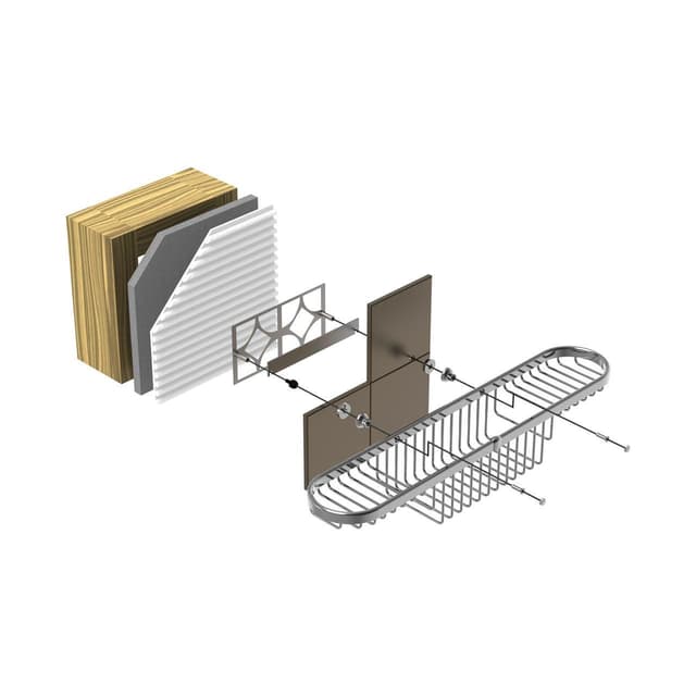 Combination Basket | TileWare Products | Shower Baskets for Tile with ...