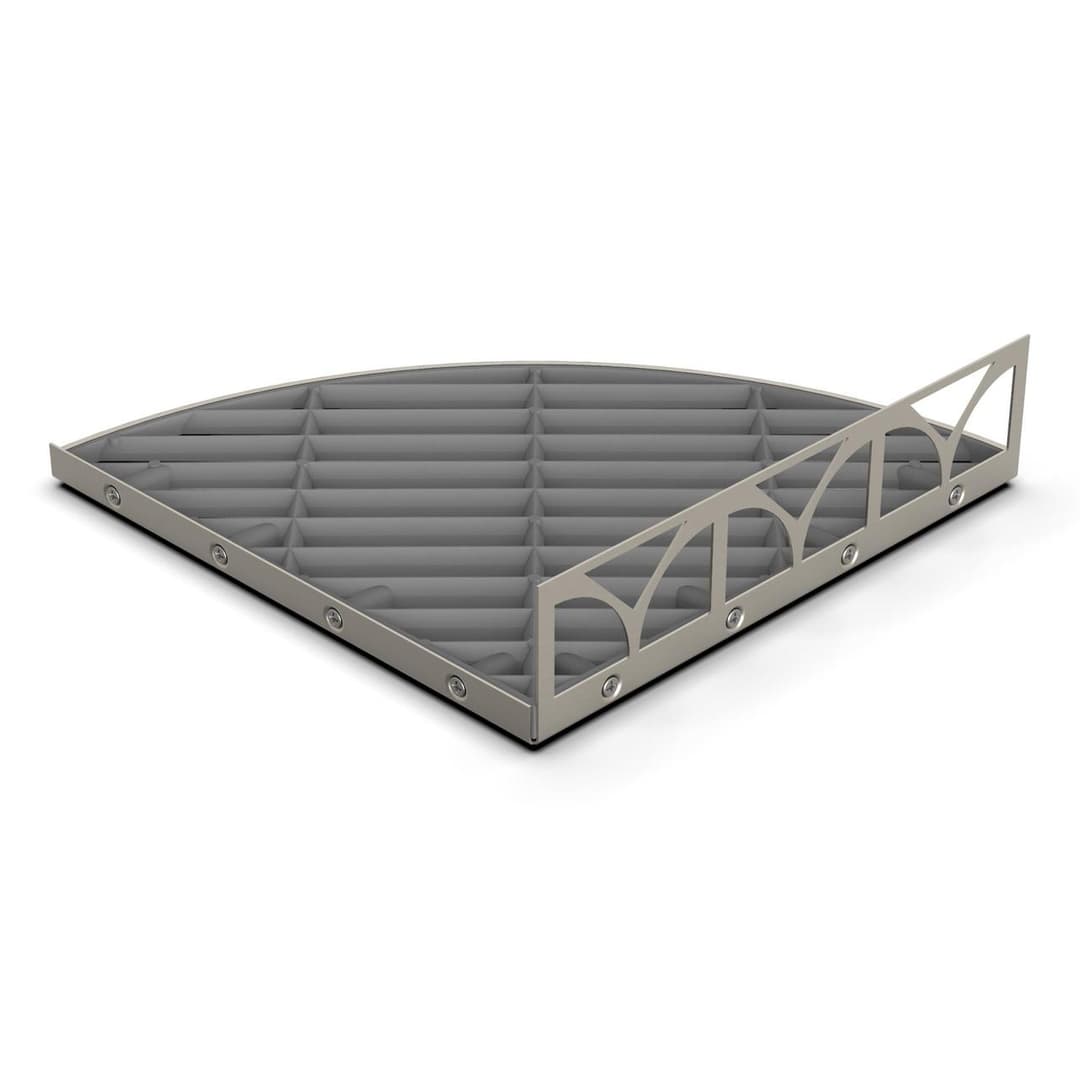 Claddy-T Tile-over Tray Corner Shelf | TileWare Products | Glass and ...